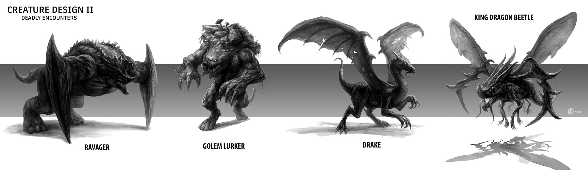 ArtStation - Creature Design 2 - Deadly Encounters