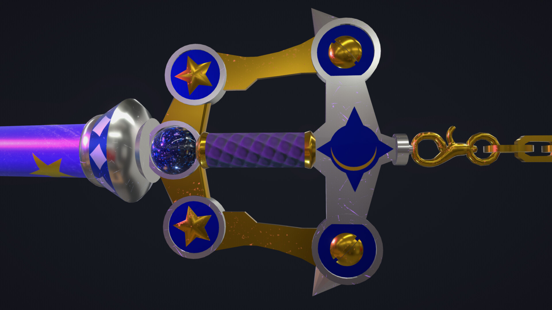 Aqua Kingdom Hearts Keyblade