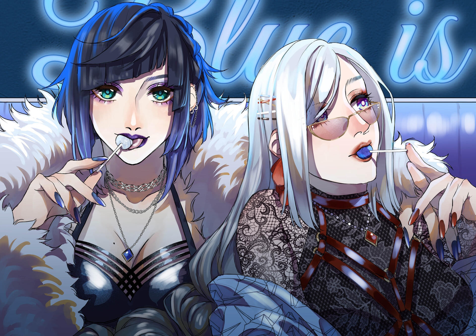 Risu Risu - Shenhe and Yelan magazine cover