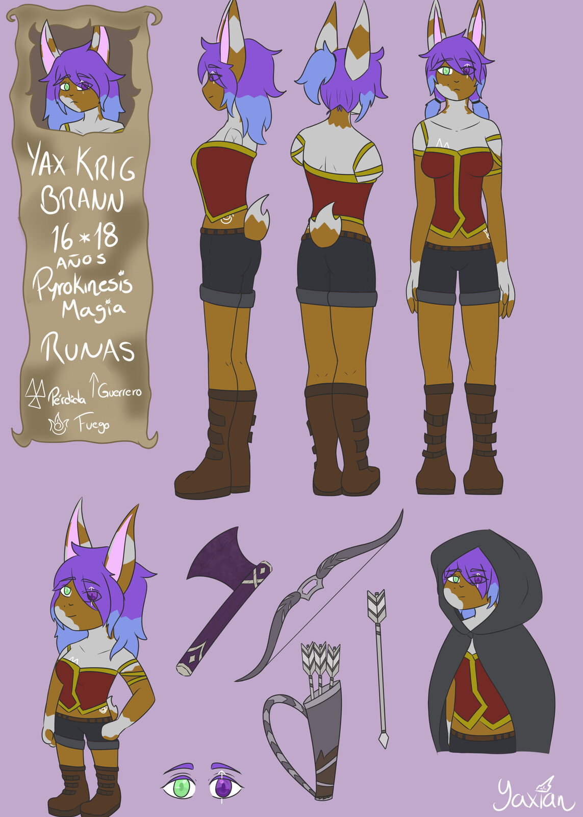 Yaxian - Character desing Oc: Yax