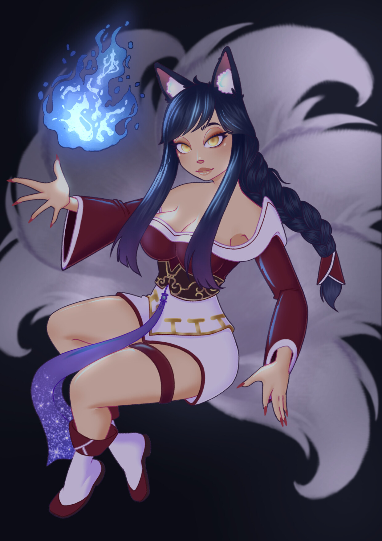 ArtStation - The vastaya of nine tails