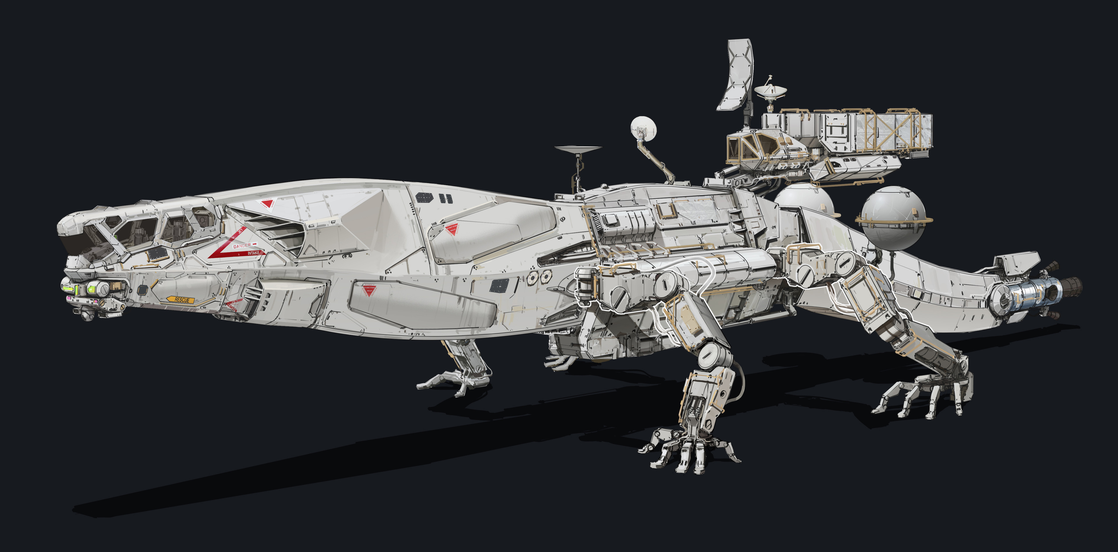 Longque Chen - "Lizard" SPACE SHIP