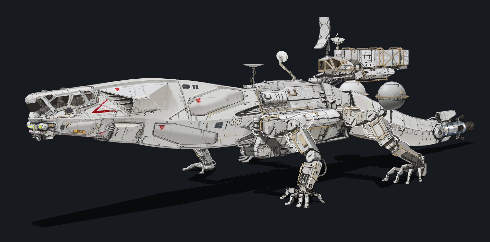 Longque Chen - "Lizard" SPACE SHIP