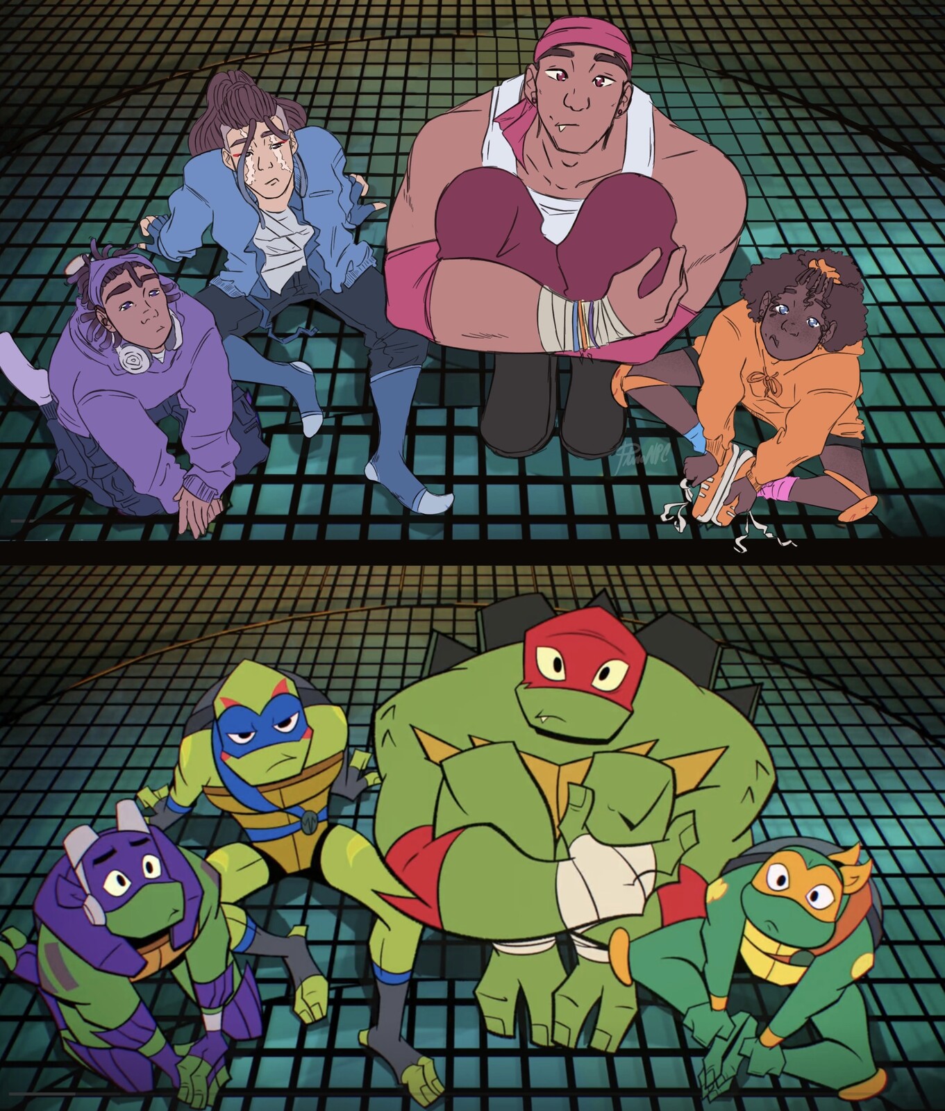 pluvionpc - Human! RotTMNT Screenshot Redraw