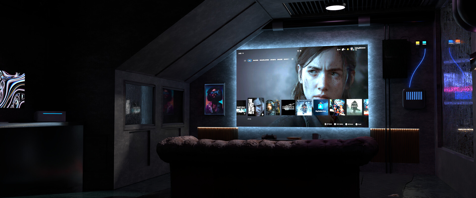 ArtStation - Cyberpunk Loft Scene