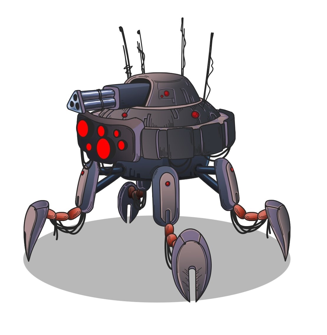 ArtStation - Unit Crab droid (Space Raiders 2)