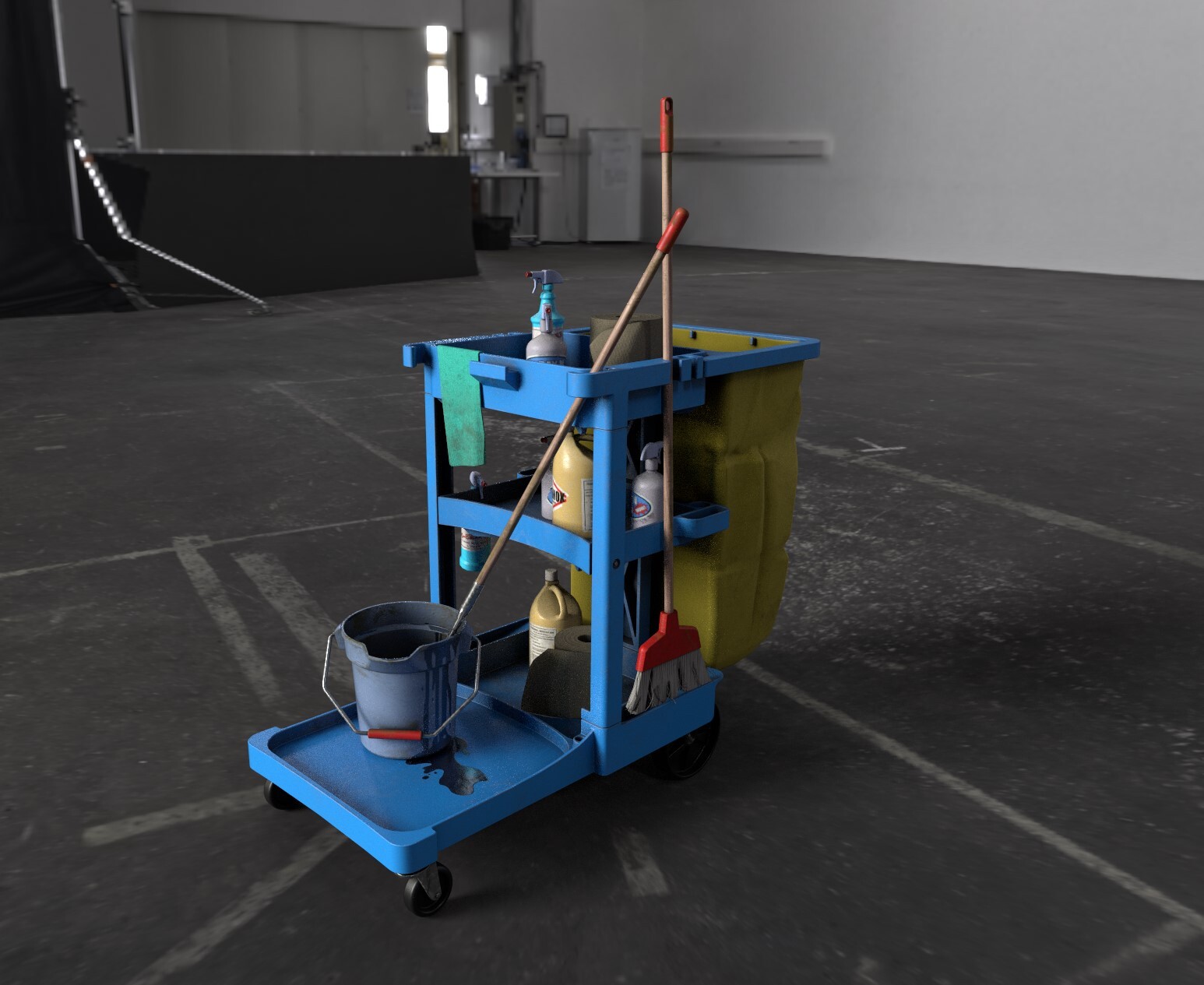 ArtStation - Janitor Cart Prop