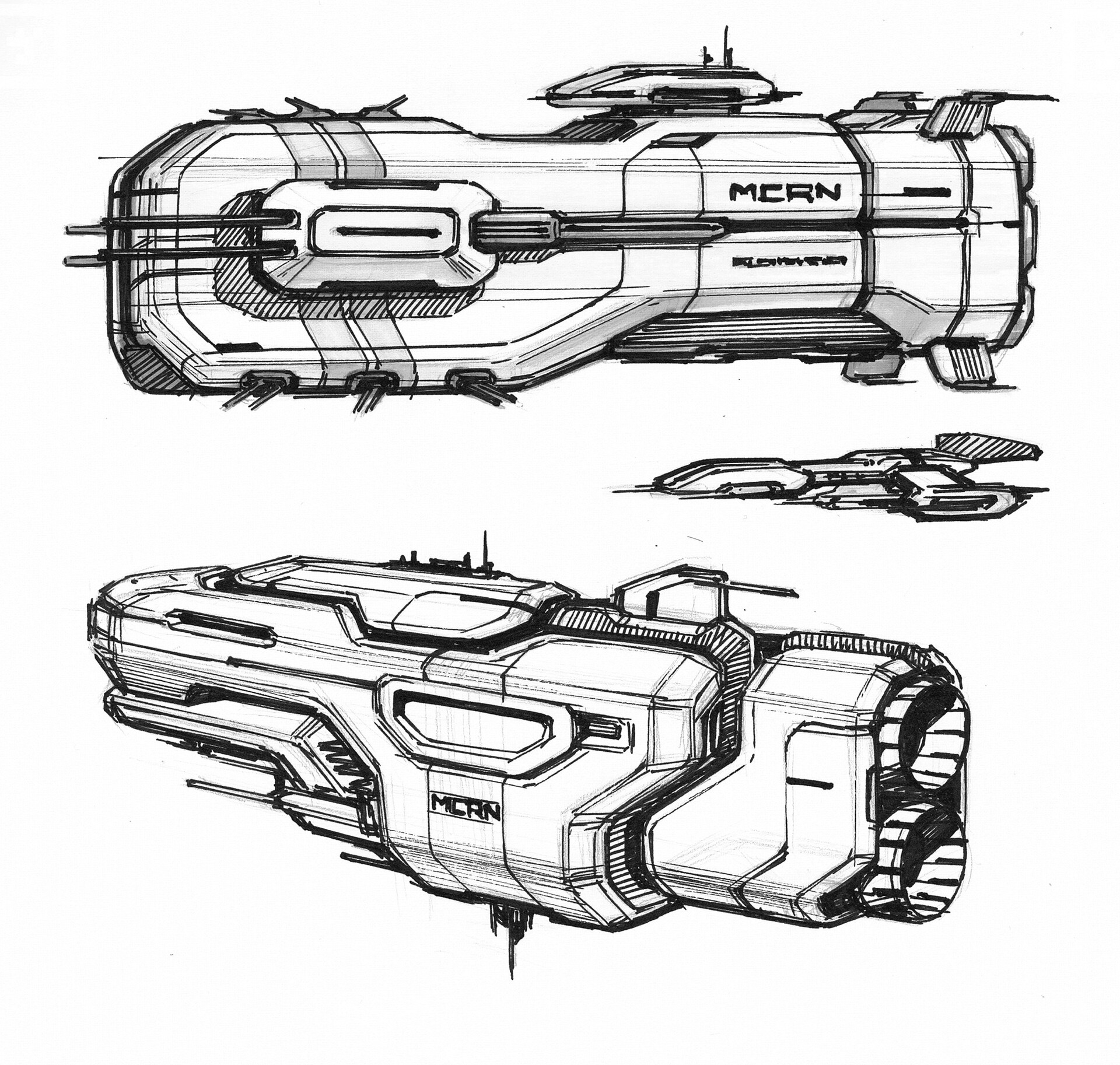 ArtStation - Sci-fi Sketches 2020 Part1