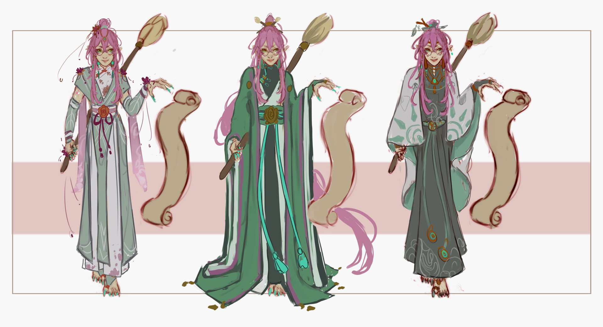 ArtStation - Sketch clothes exploration