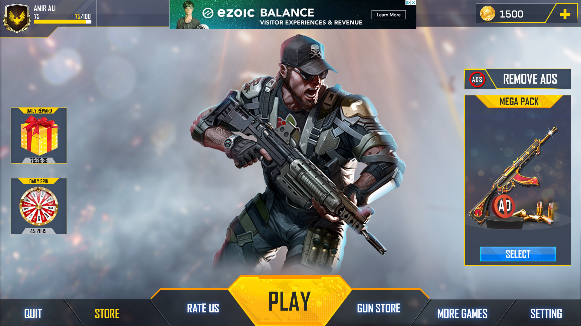 ArtStation - FPS SHOOTING GAME UI/ux