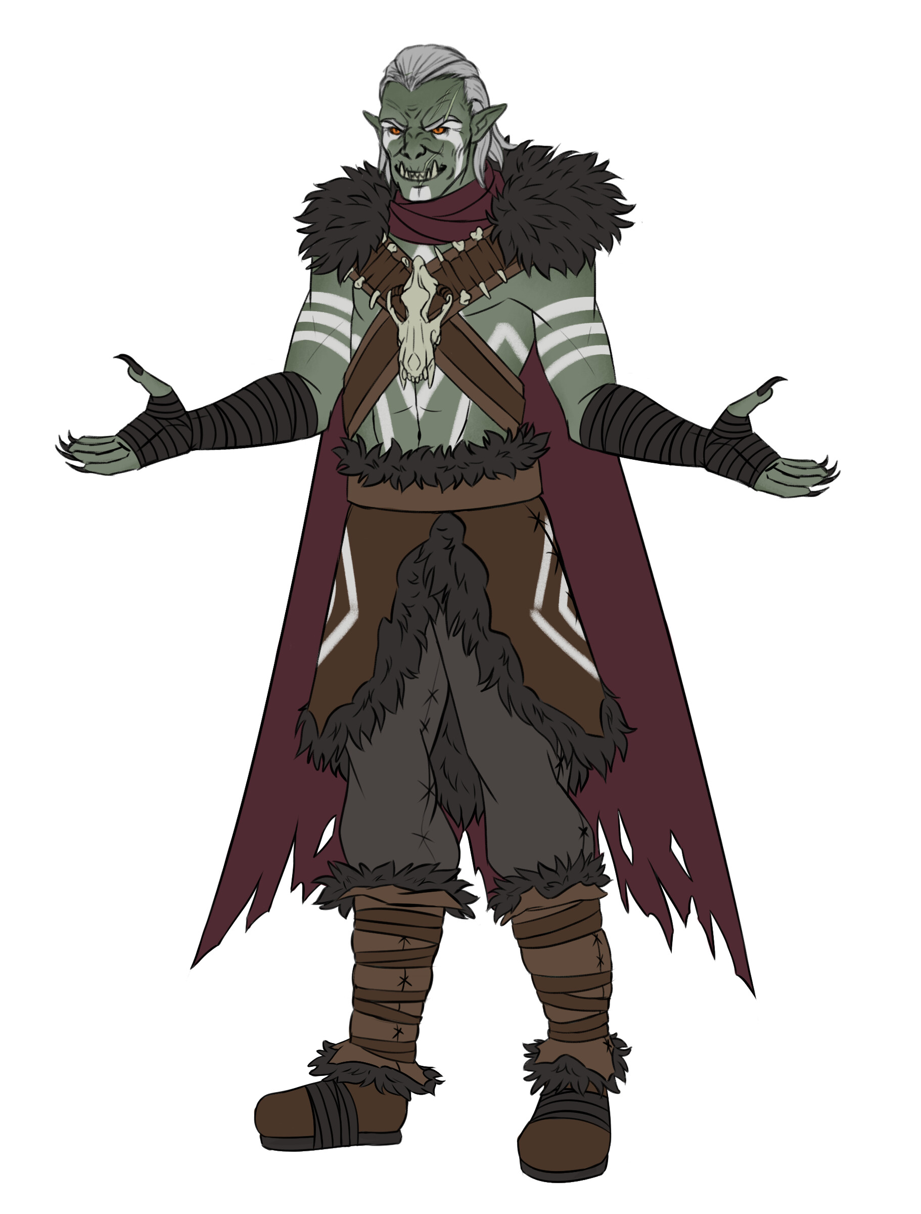 ArtStation - Orc Warlock Chracter Concepts