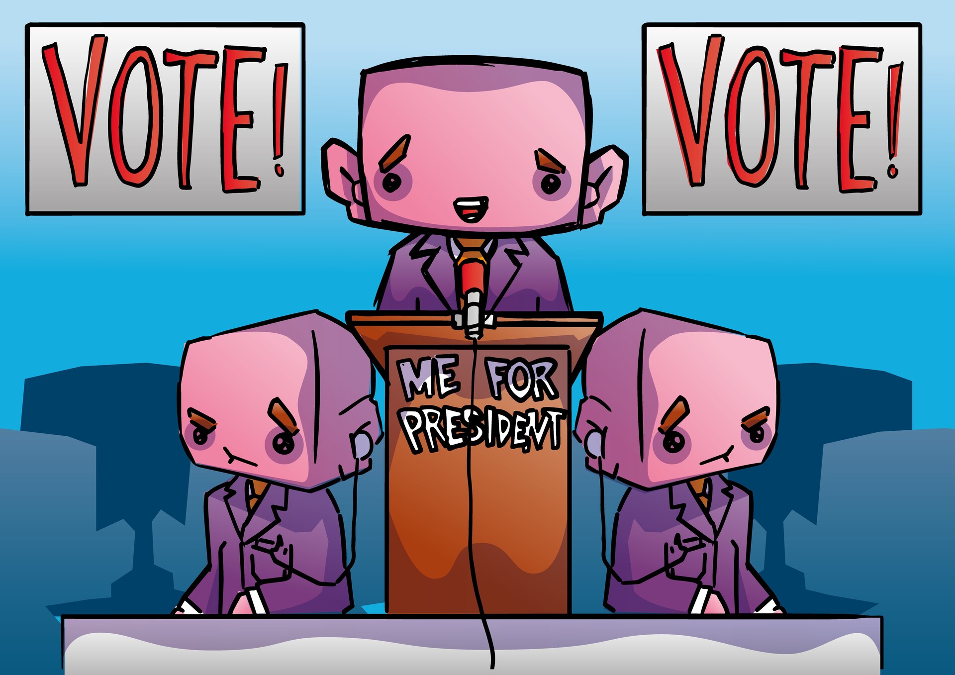 ArtStation - Vote for the I See Zombies Candidate: A Colorful Campaign ...