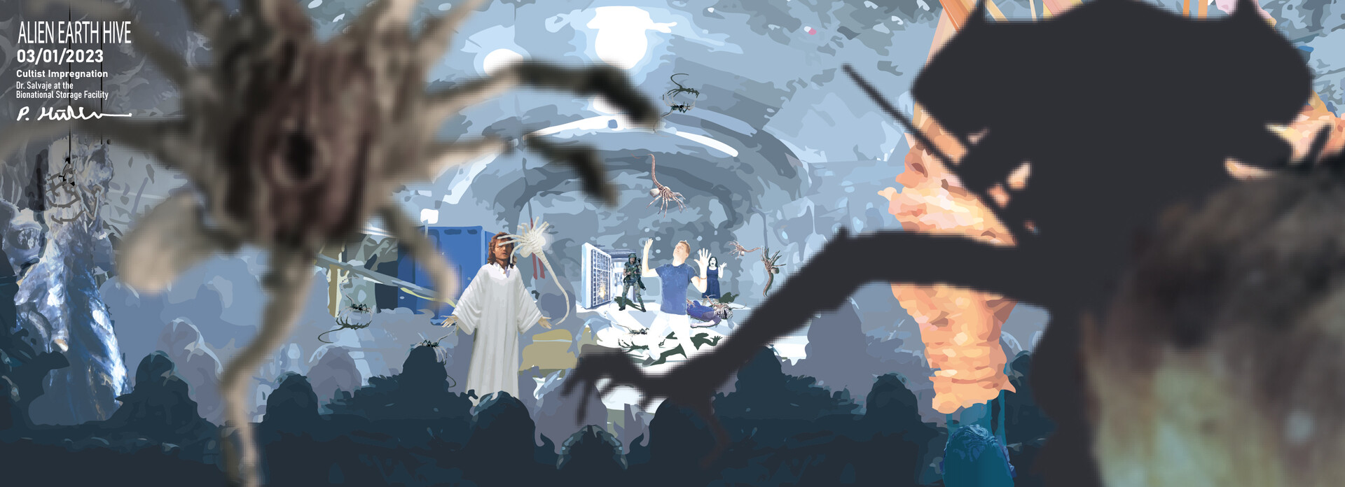ArtStation - Alien Earth Hive - Cultist Impregnation