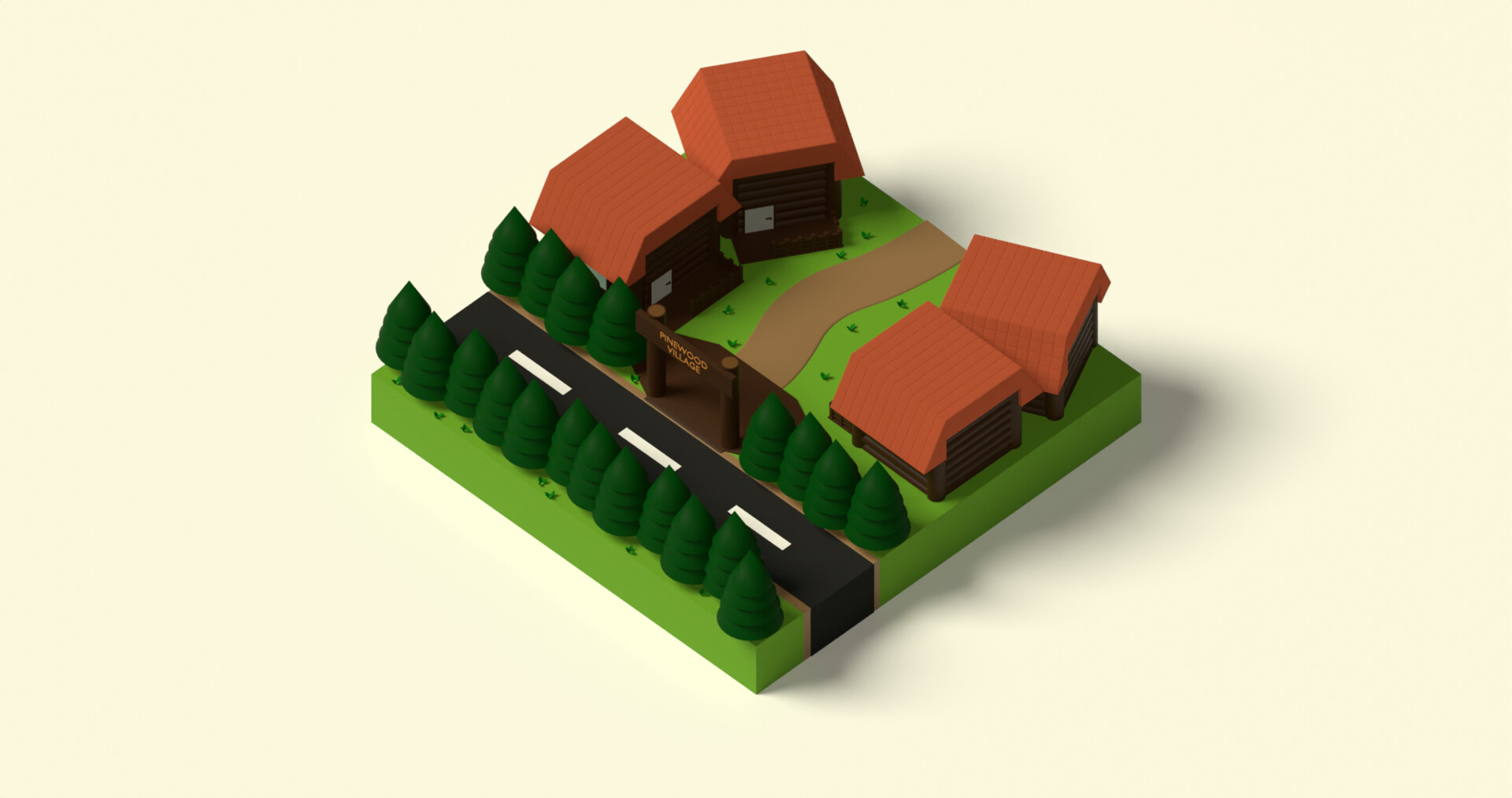 ArtStation - Isometric Village