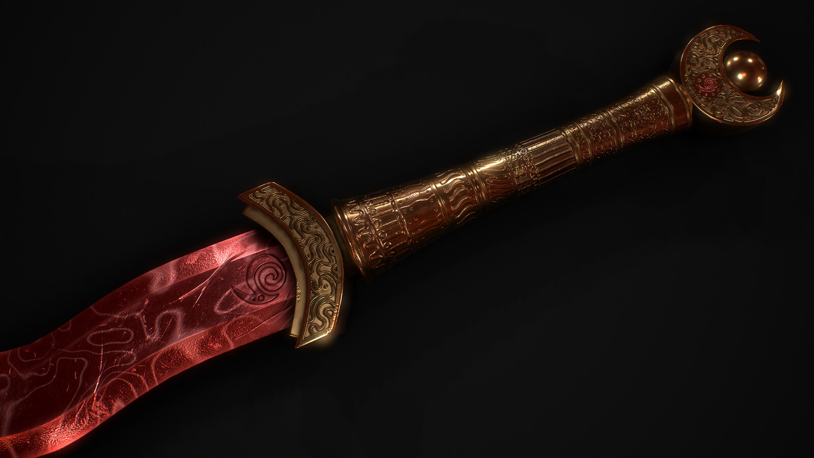 Jérémy Fantou - Fantasy ruby dagger concept