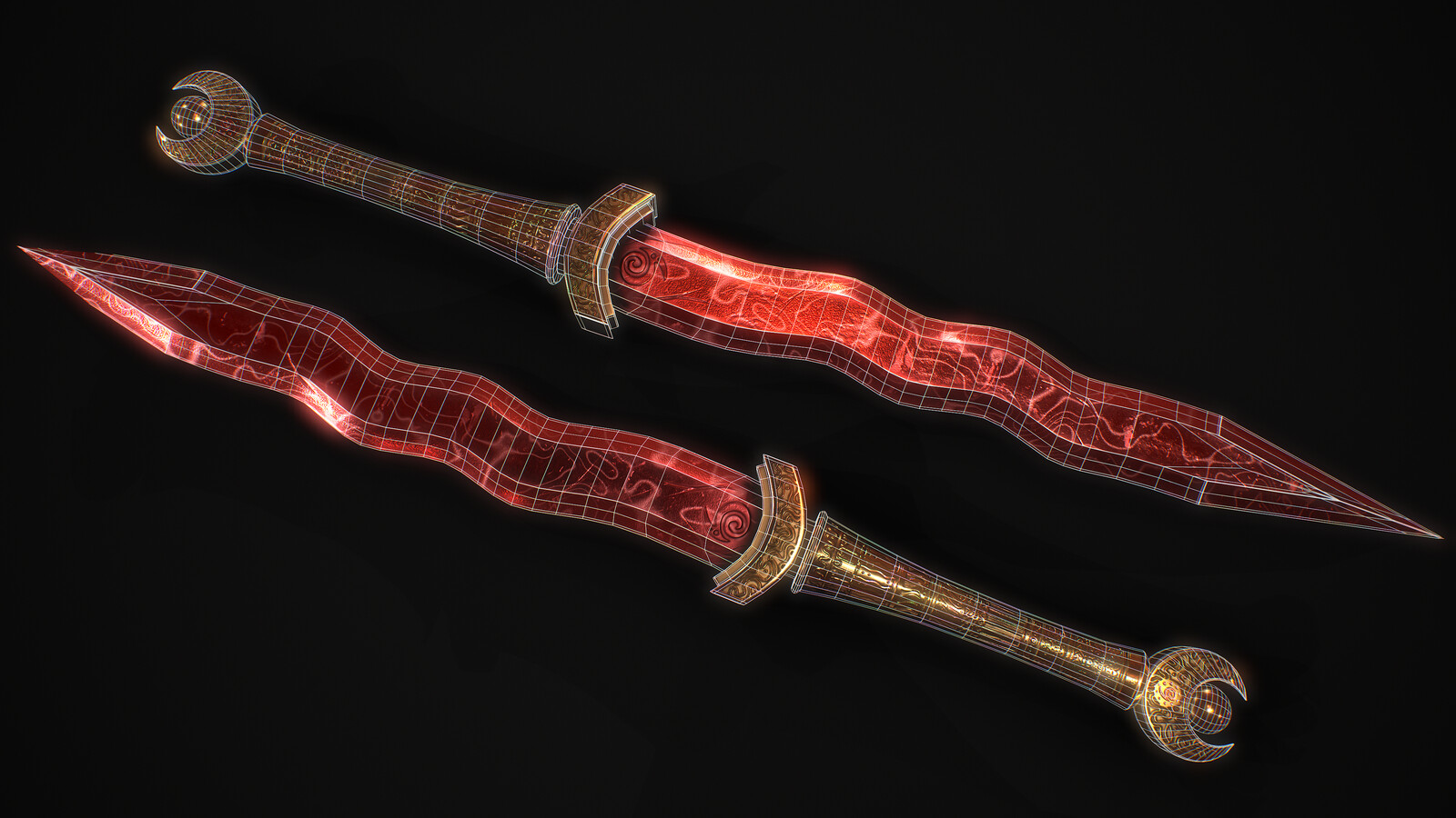 Jérémy Fantou - Fantasy ruby dagger concept