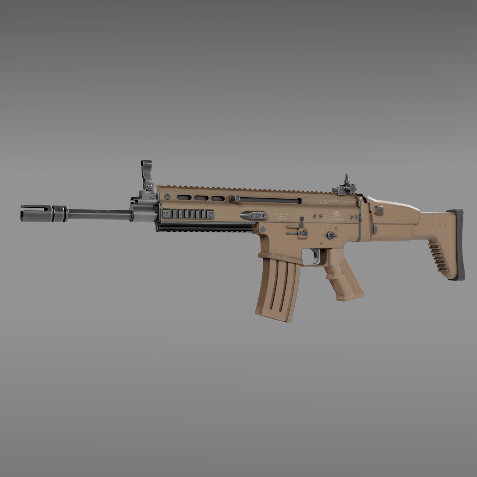 ArtStation - SCAR-L - Blender + SubstancePainter