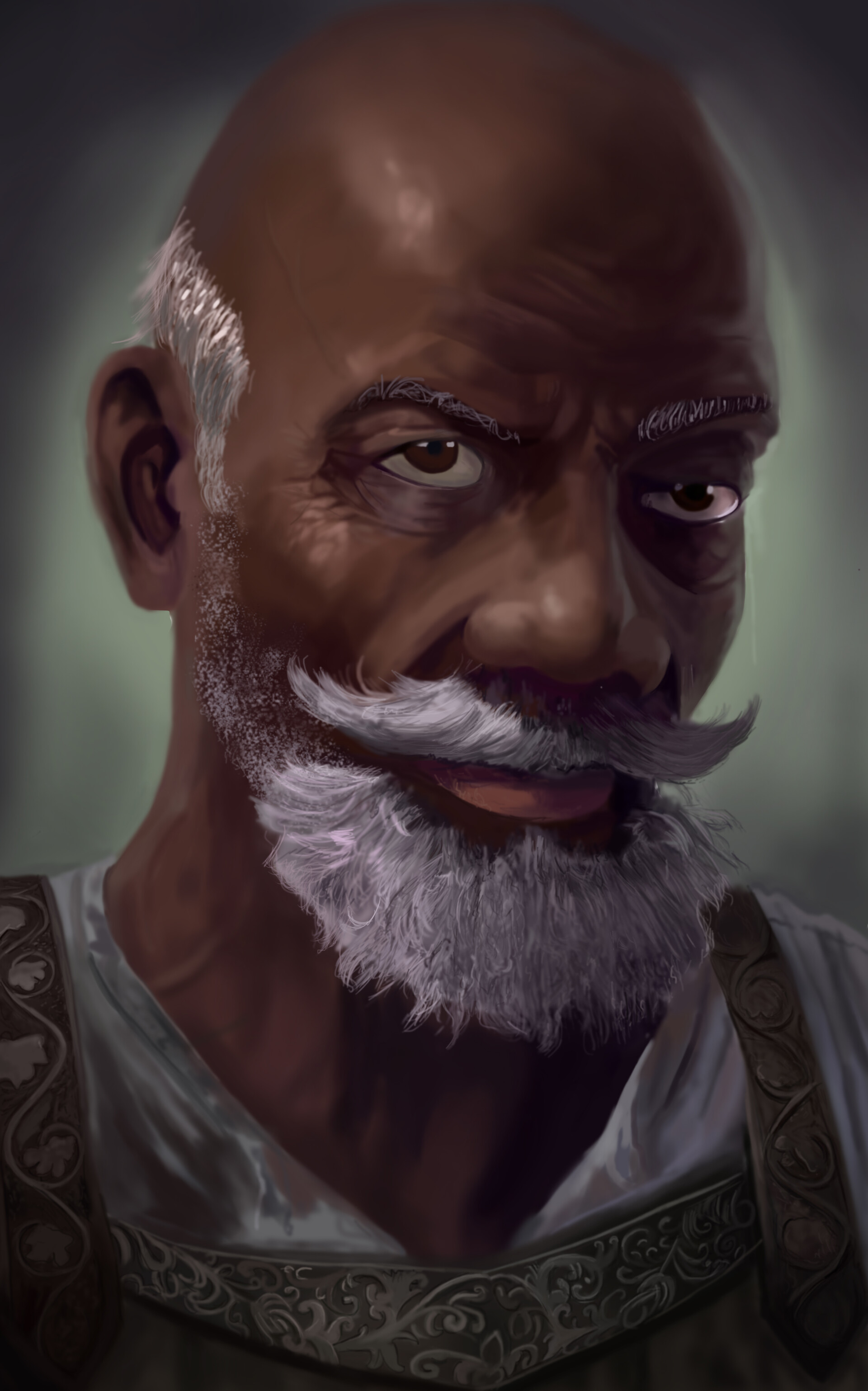 ArtStation - Old man digital painting