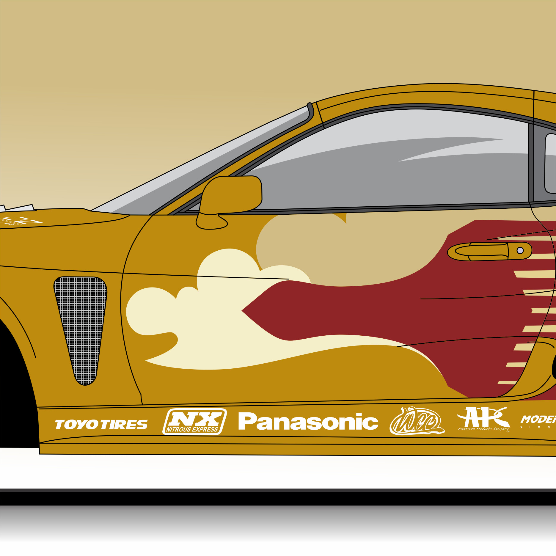 ArtStation - arte decal supra slap jack 2fast 2furious