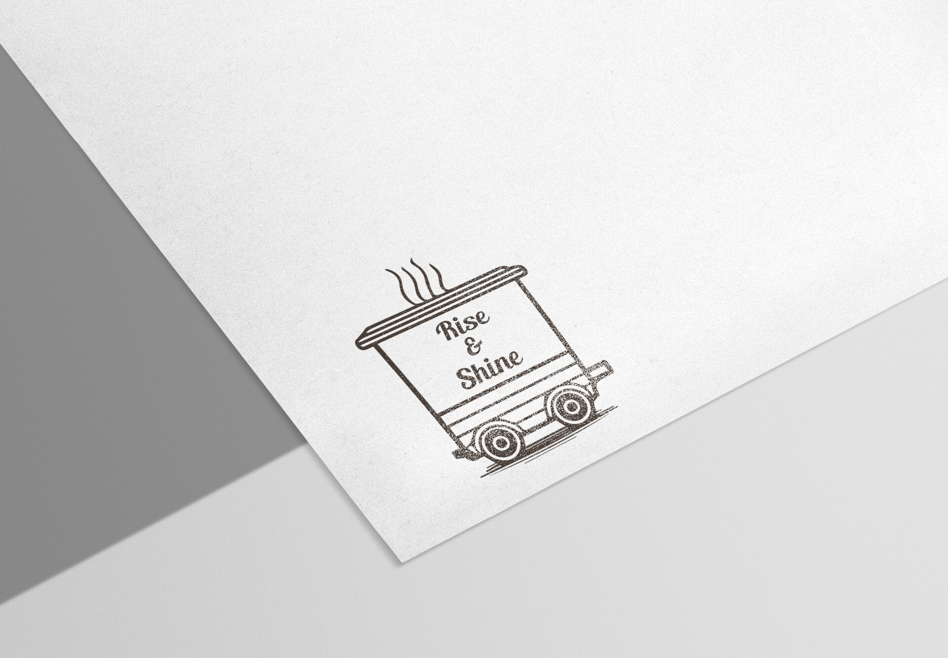 ArtStation - "Rise & Shine" - coffee cart logo design