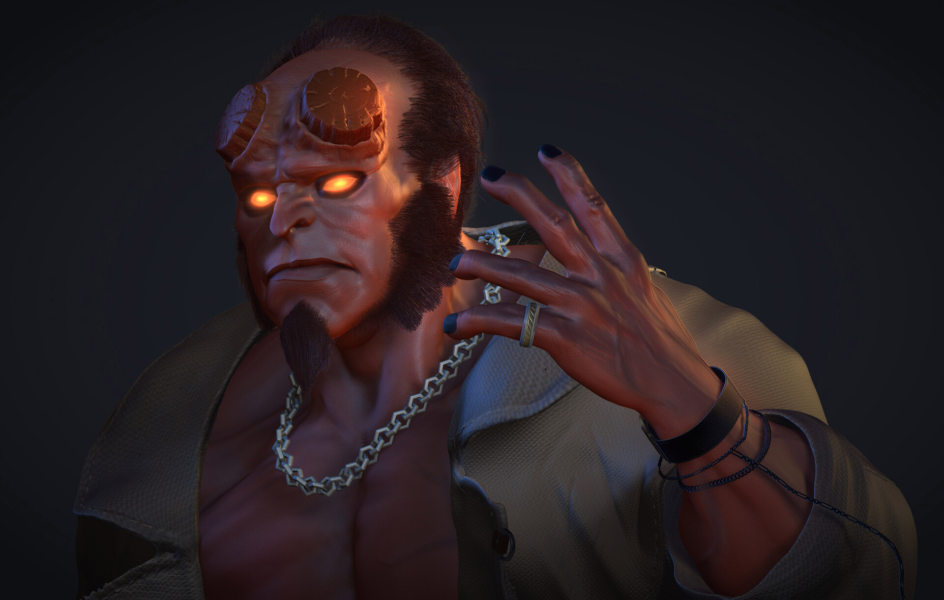 ArtStation - Hellboy Zbrush