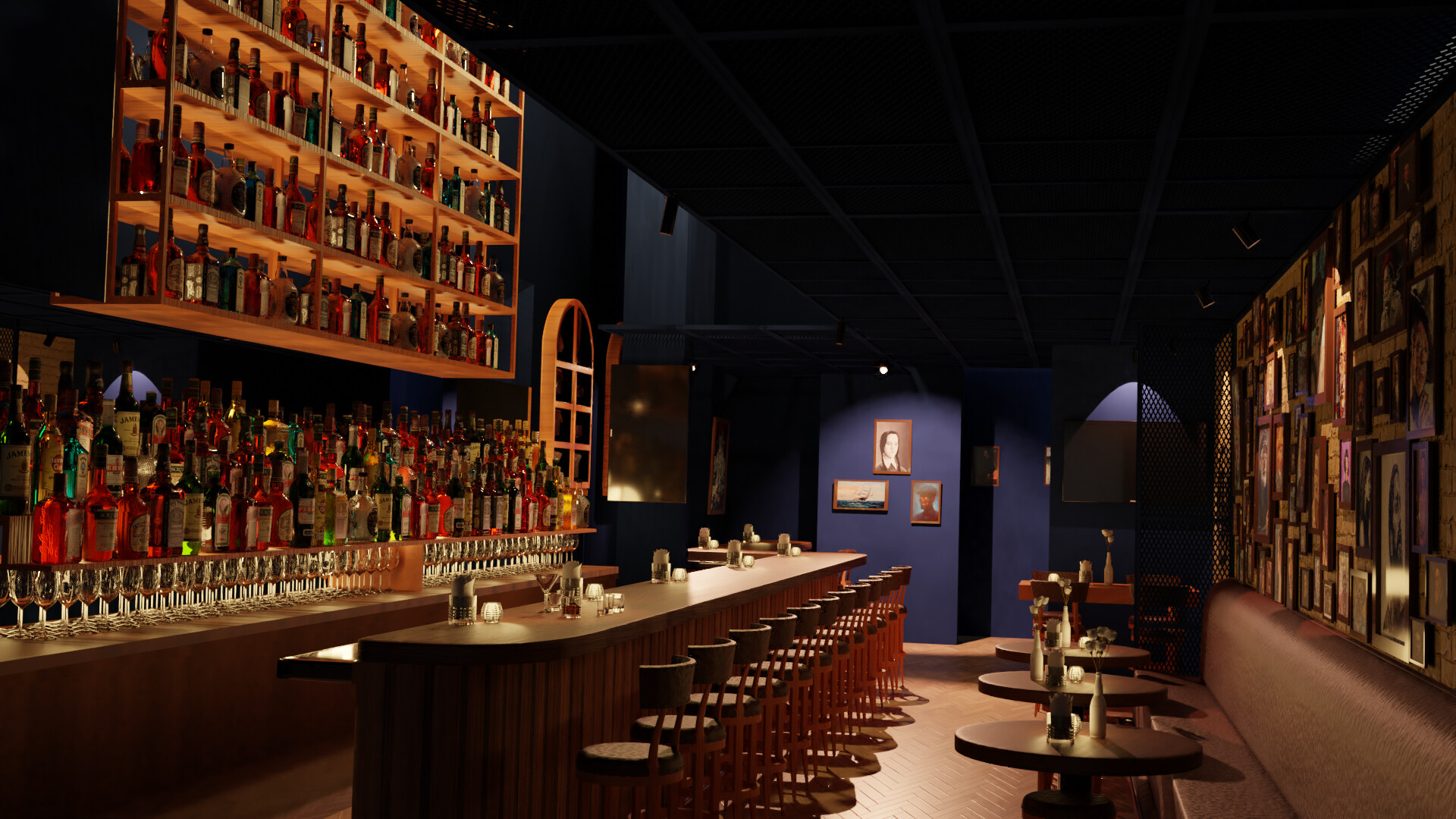 ArtStation - Dive Bar Render