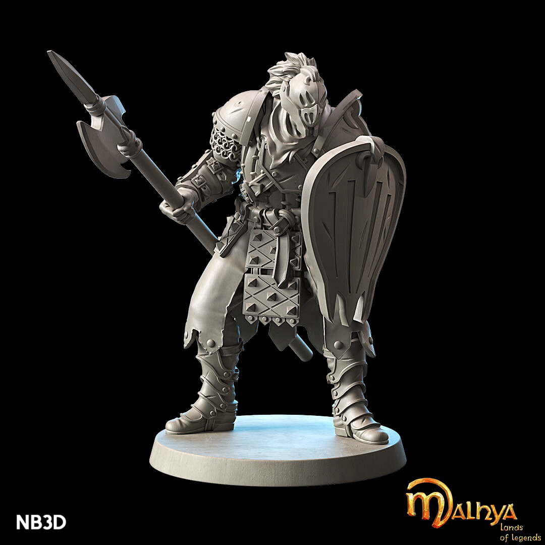 ArtStation - Darkhand Halberdier