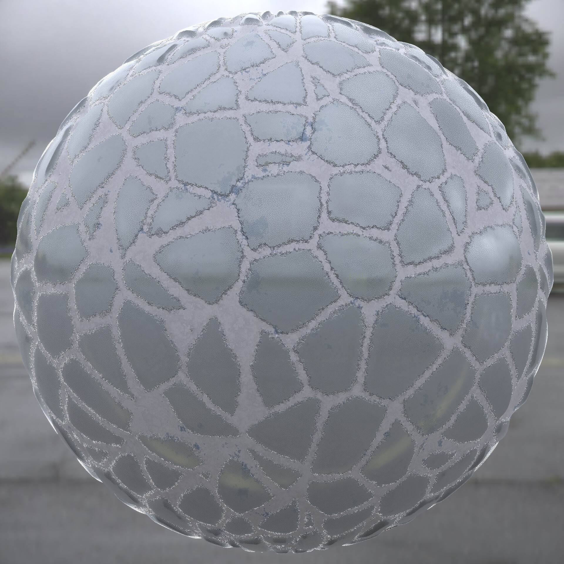 ArtStation - Cracked Ice with Snow