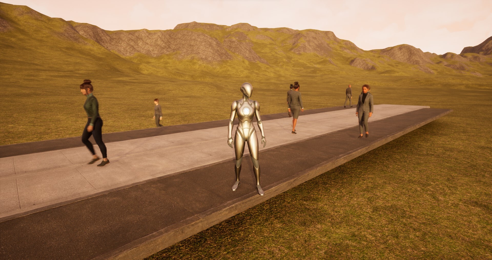Silverin Luke - Unreal Engine AI Crowd System | MassAI plugin