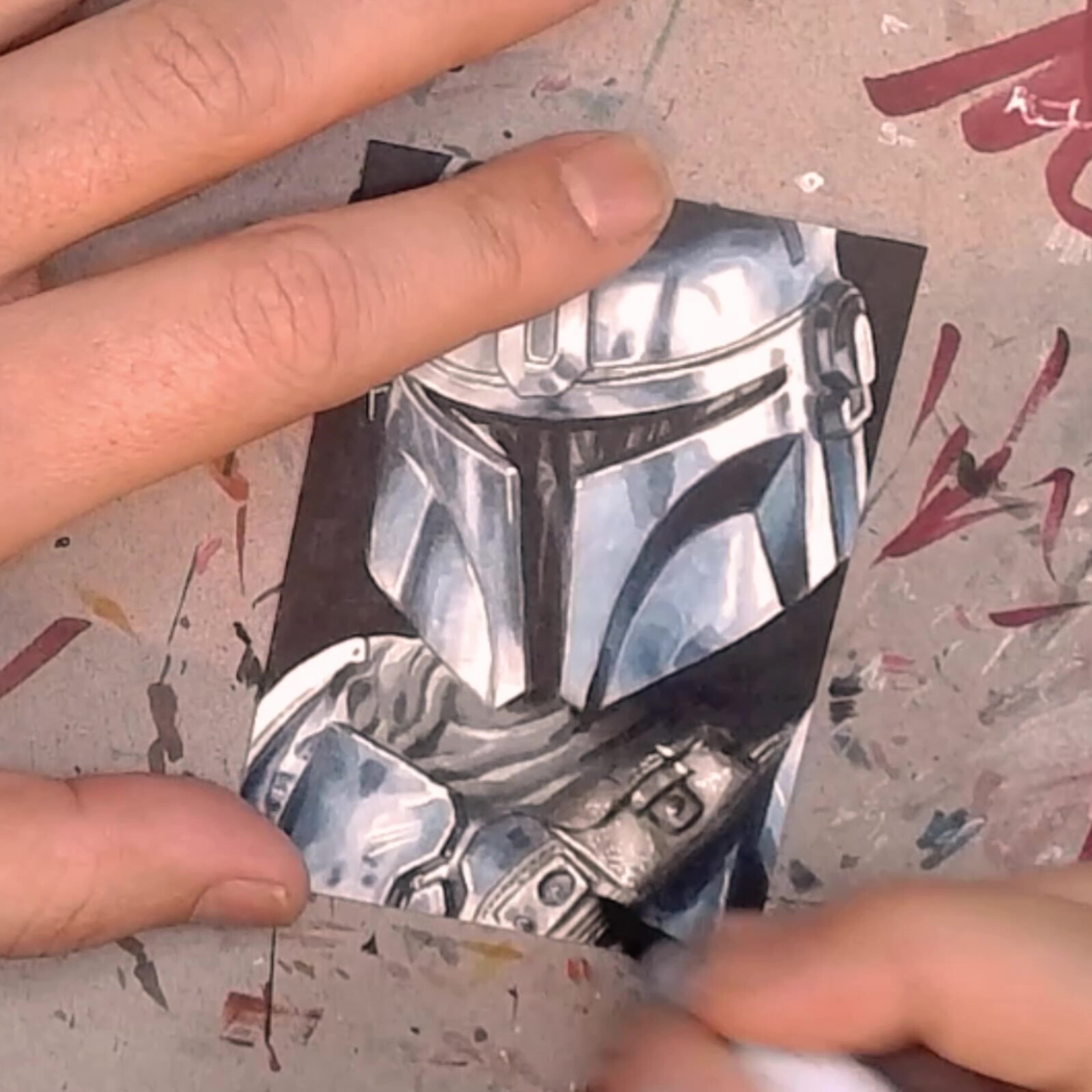 David Duke - The Mandalorian Sketch Card