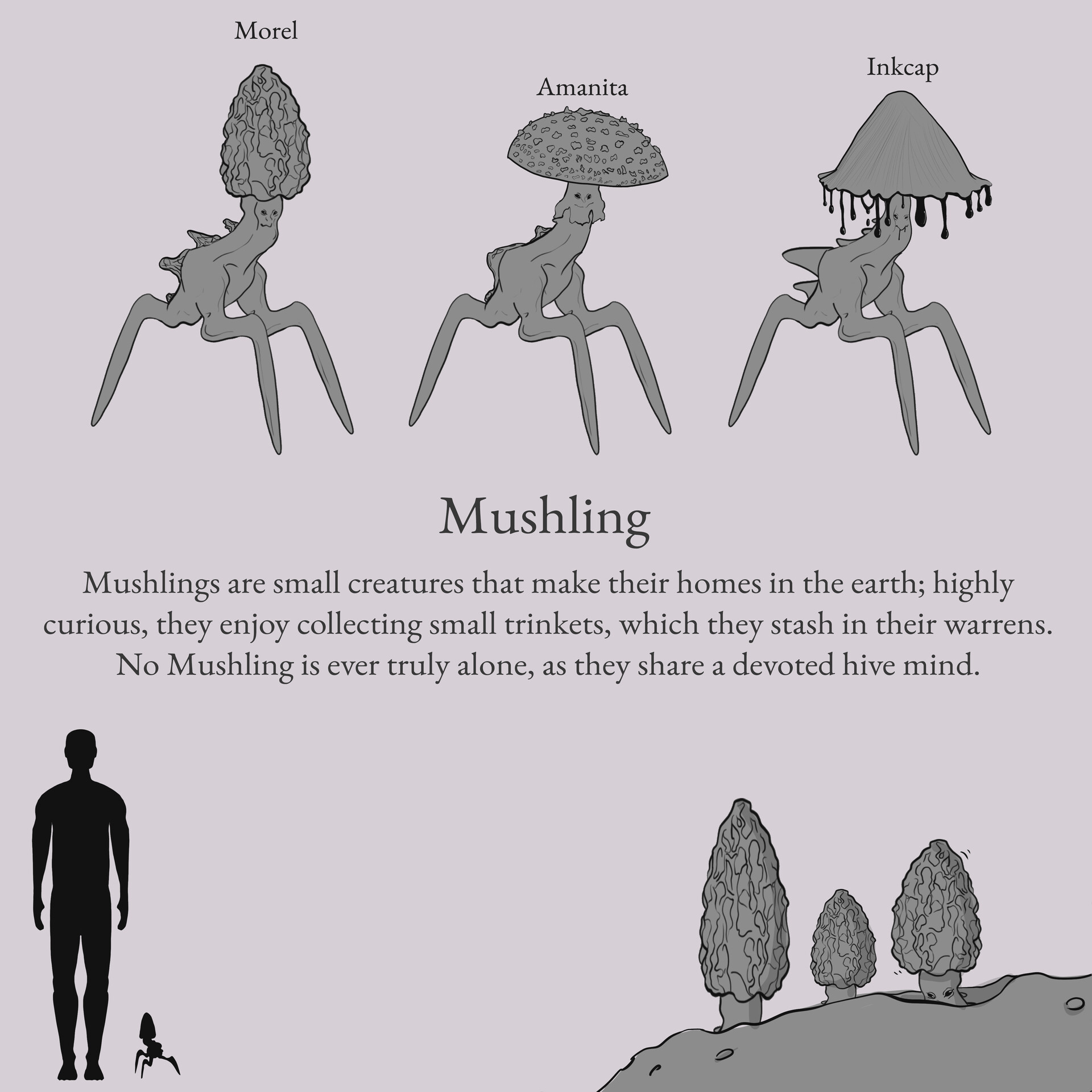 ArtStation - Creature Design: Mushing