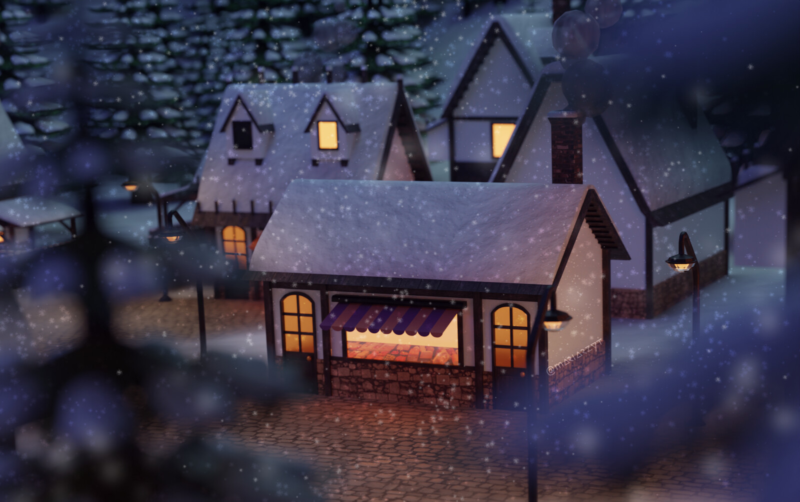 MASHA - Low Poly Winter Wonderland