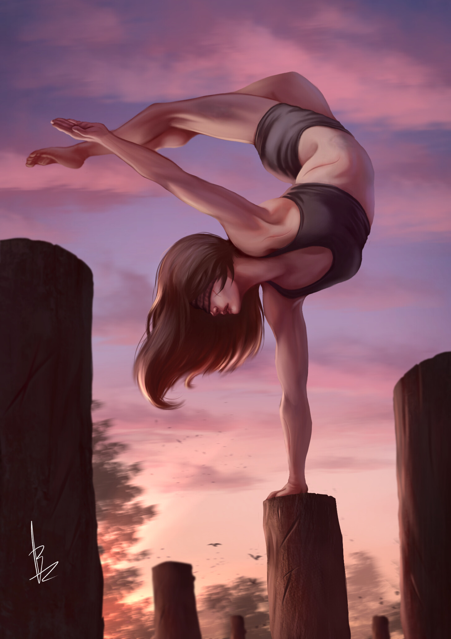 ArtStation - "Hard training" illustration