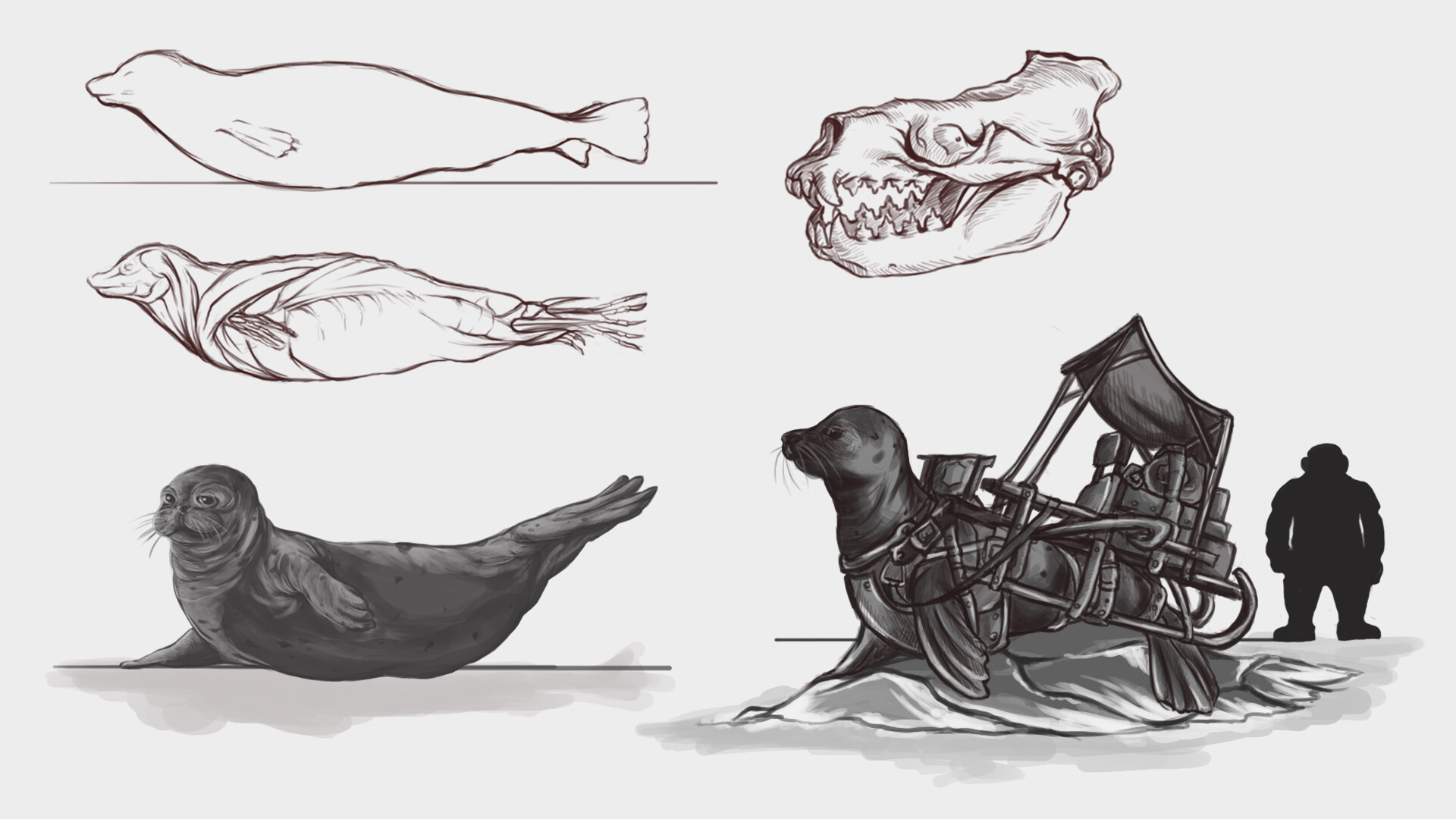 ArtStation - Creature Plate- Seal