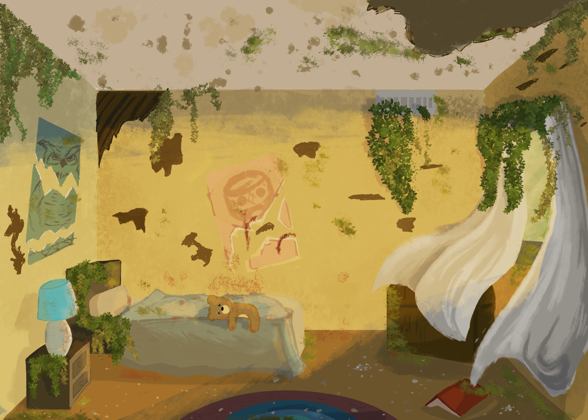 ArtStation - Post- Apocalyptic Room