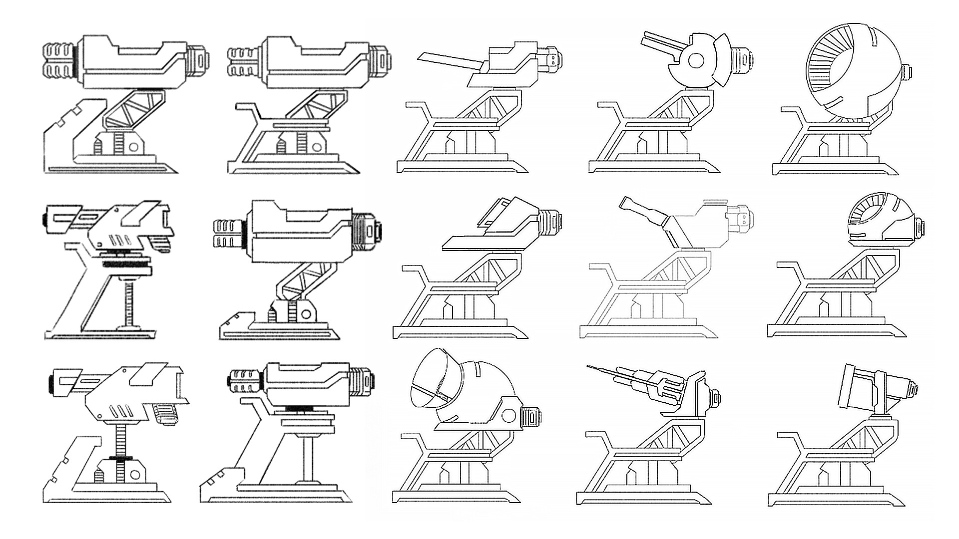 ArtStation - Overclocked: Turret Concepts