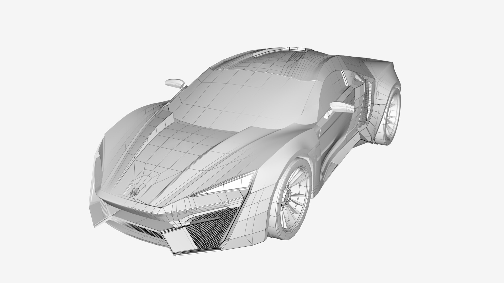 w motors lykan hypersport drawing