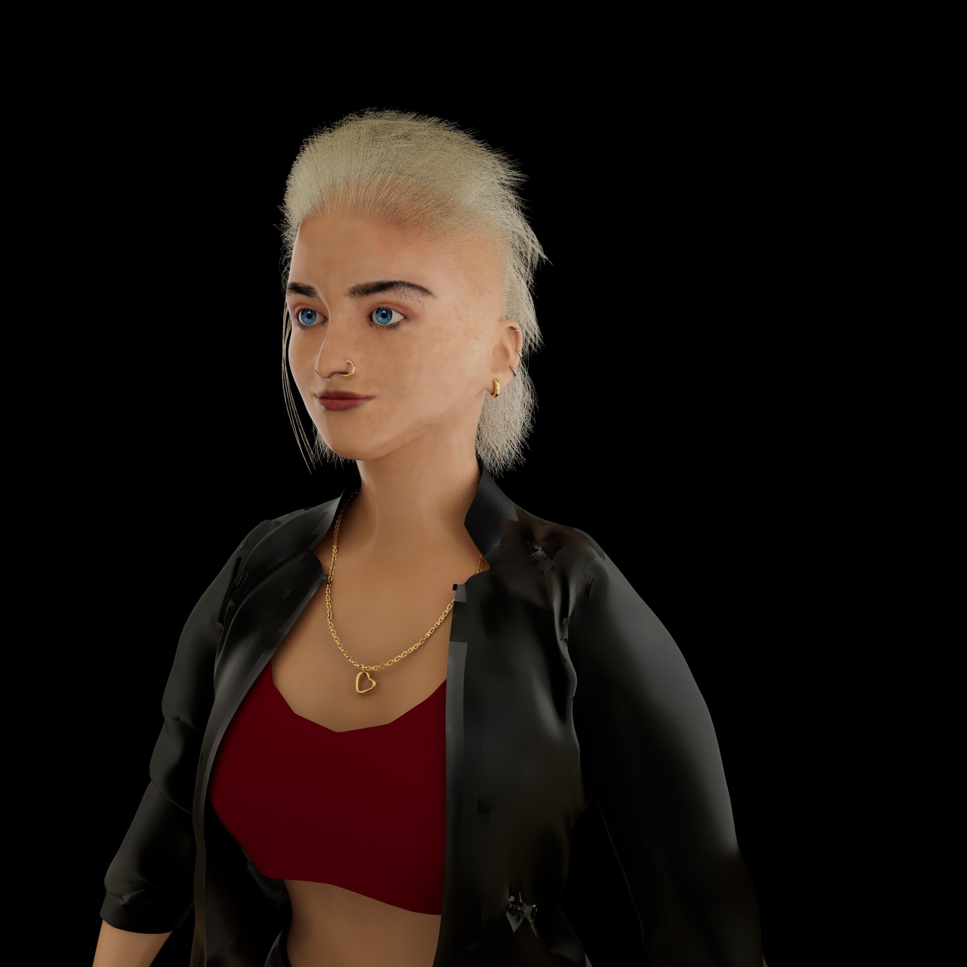 Rashed Studio - Bala lite female rigged character