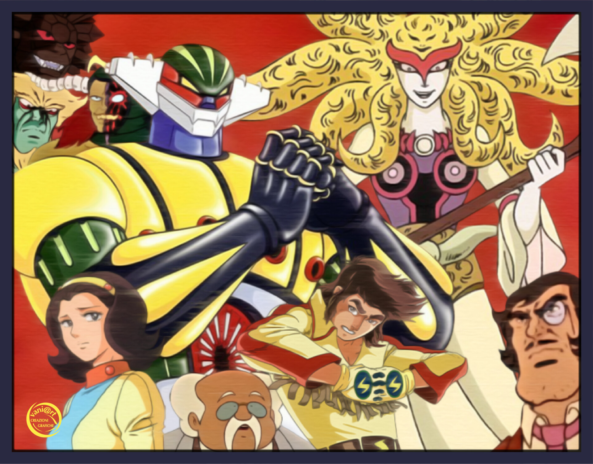 ArtStation - Anime Storie | Jeeg Robot d’Acciaio