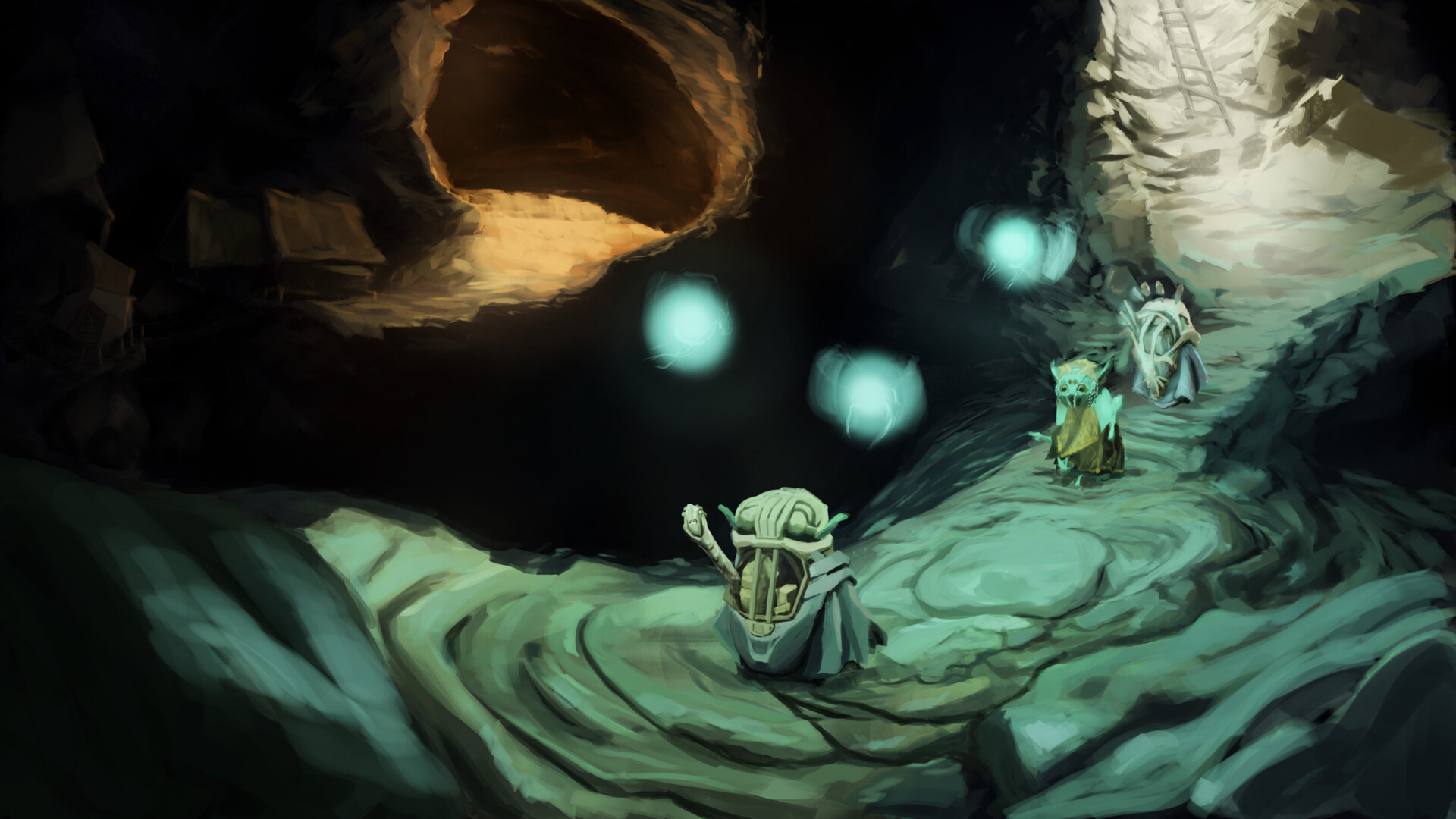 ArtStation - Fireflies show the way