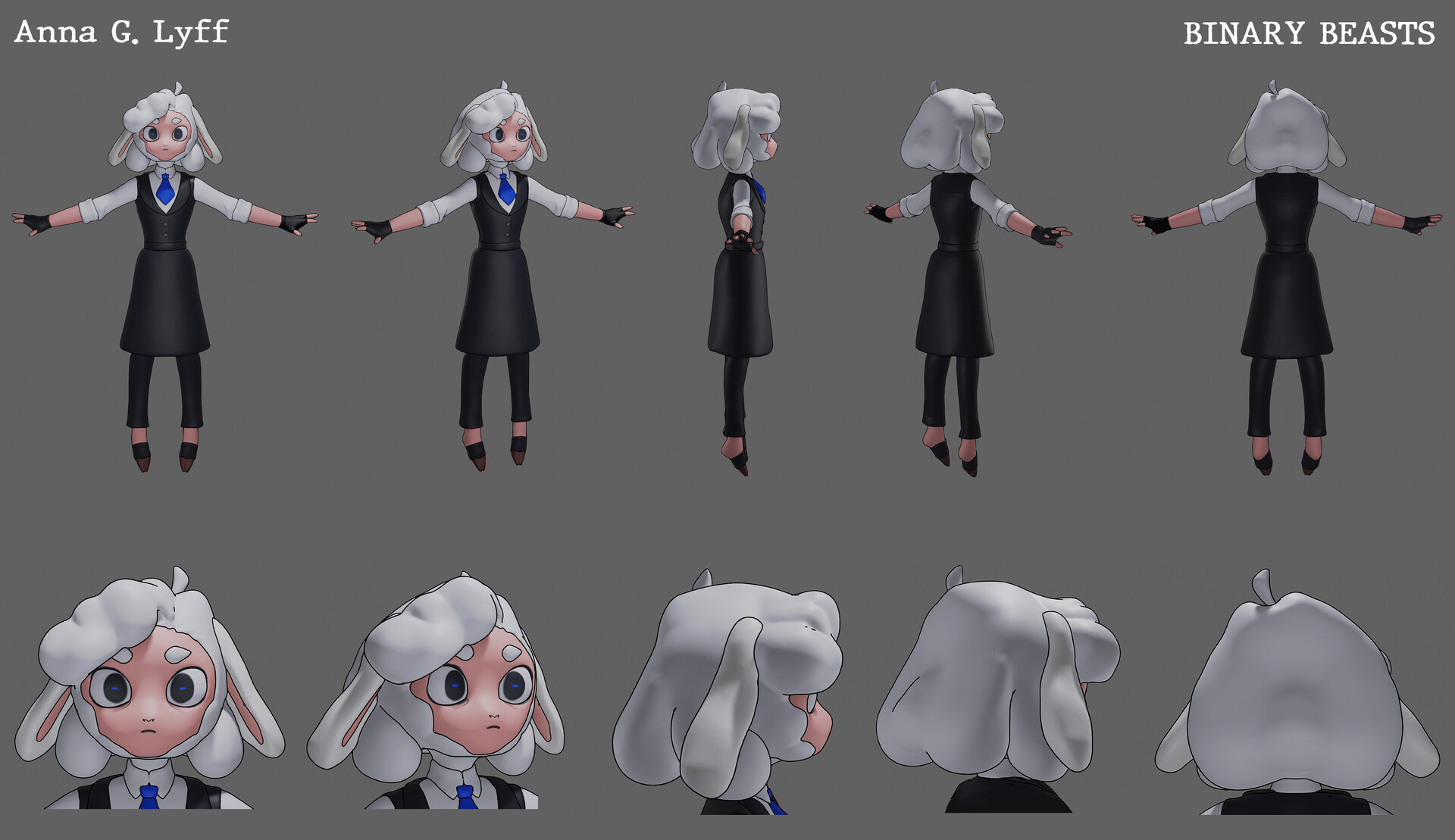 Ng Jing Wen - Binary Beasts (Character Design)