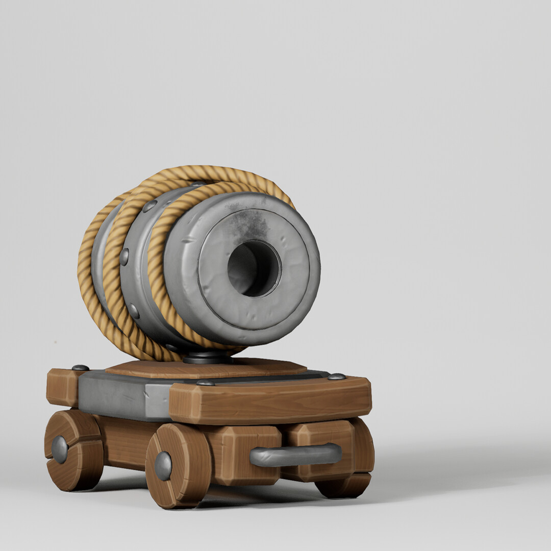 ArtStation - Clash Royale Cannon Cart PBR