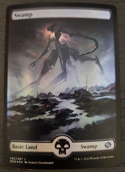 Sergey Glushakov - Basic Land — Swamp, The Brothers' War expansion