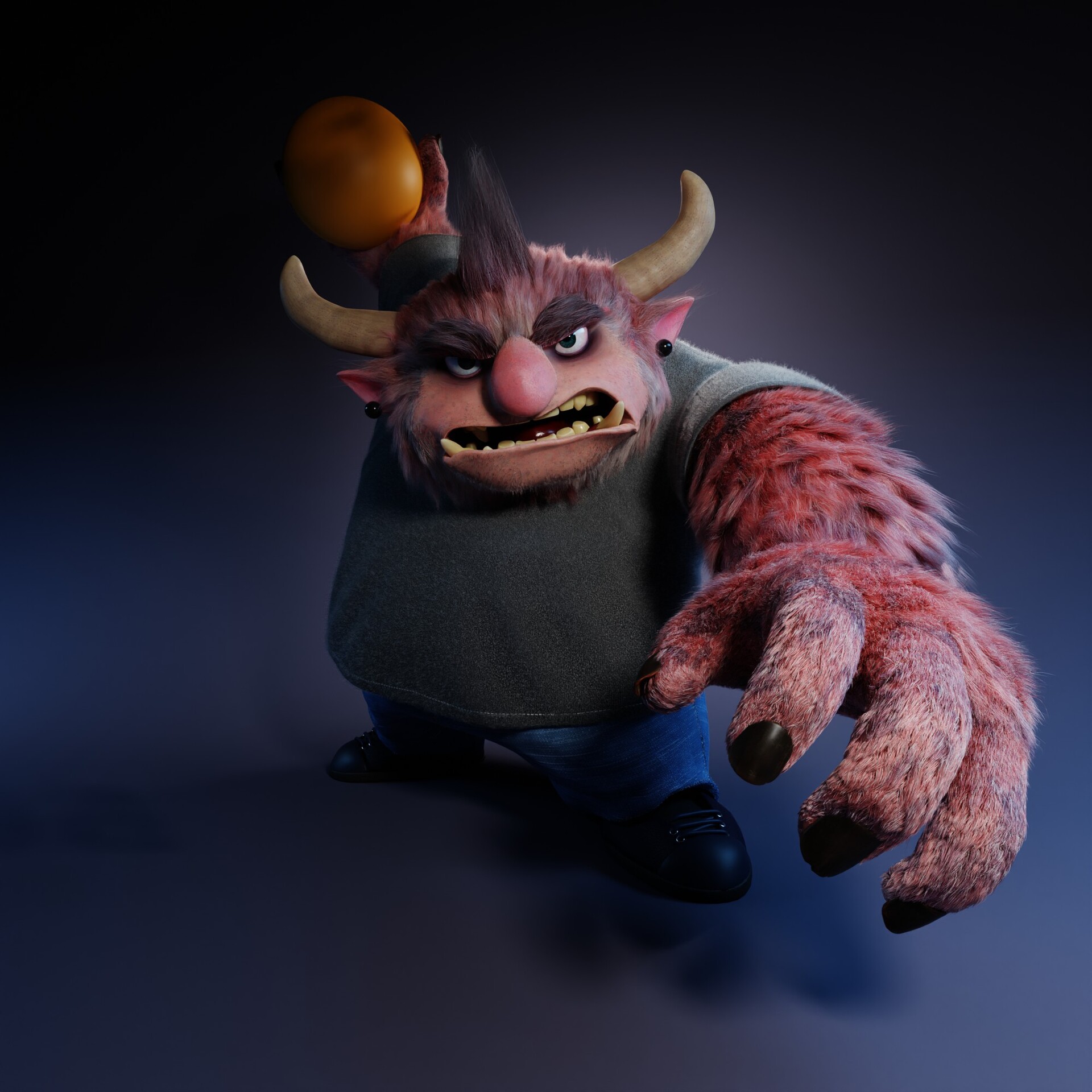 Eduardo Baldocchi Pontin - Scream from Grimwood School for Monsters 3D WIP