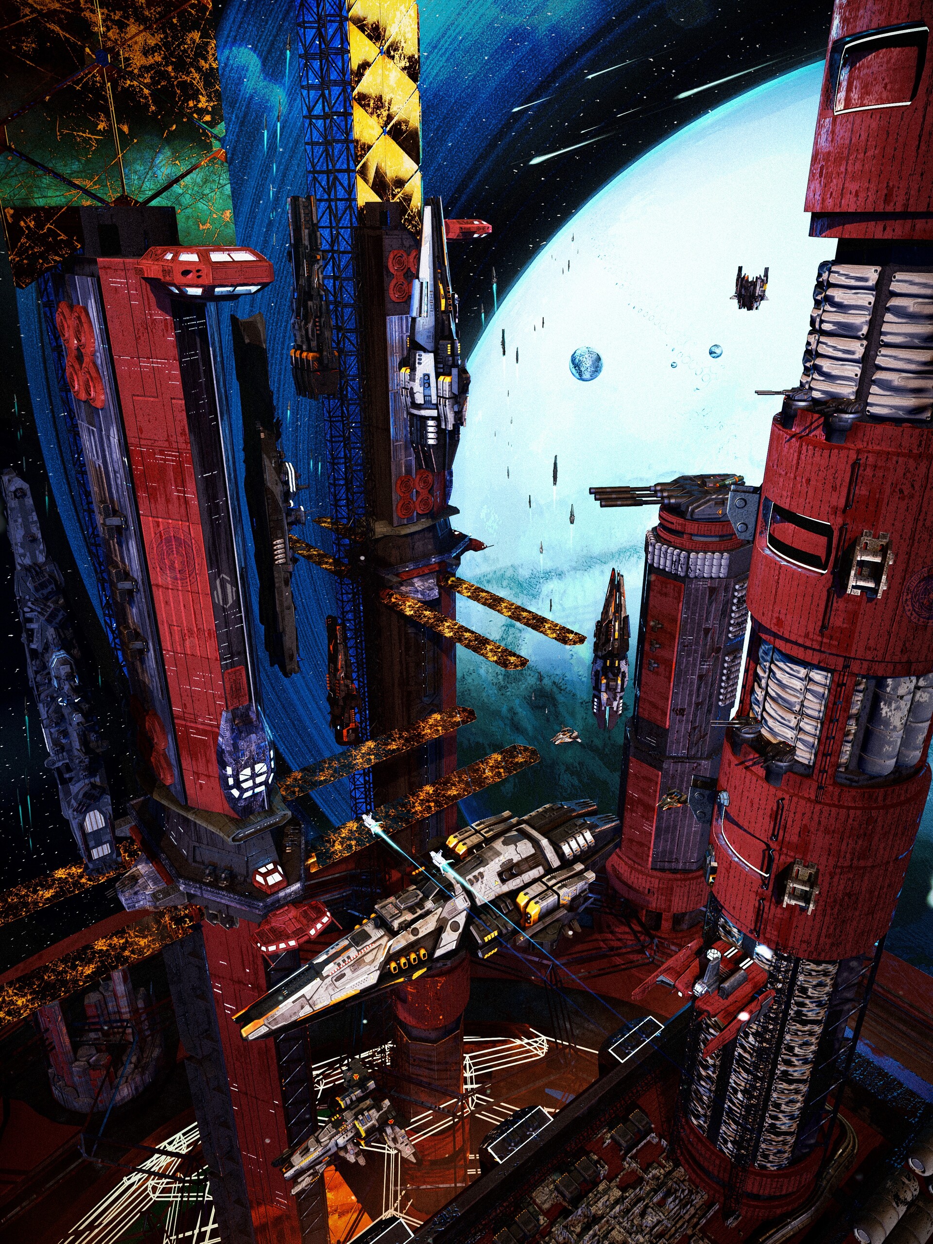 ArtStation - “Three-body Problems” Space Station