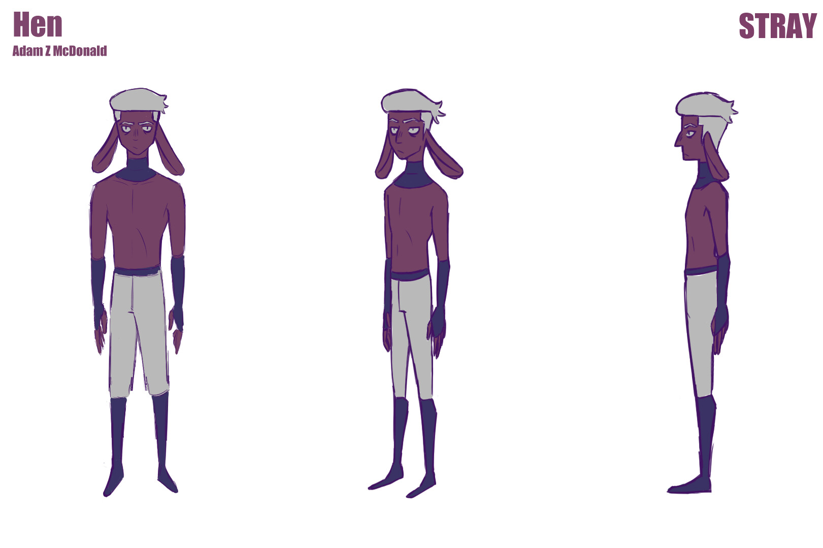 ArtStation - Hallowed Vandal Hen - Model sheet and development