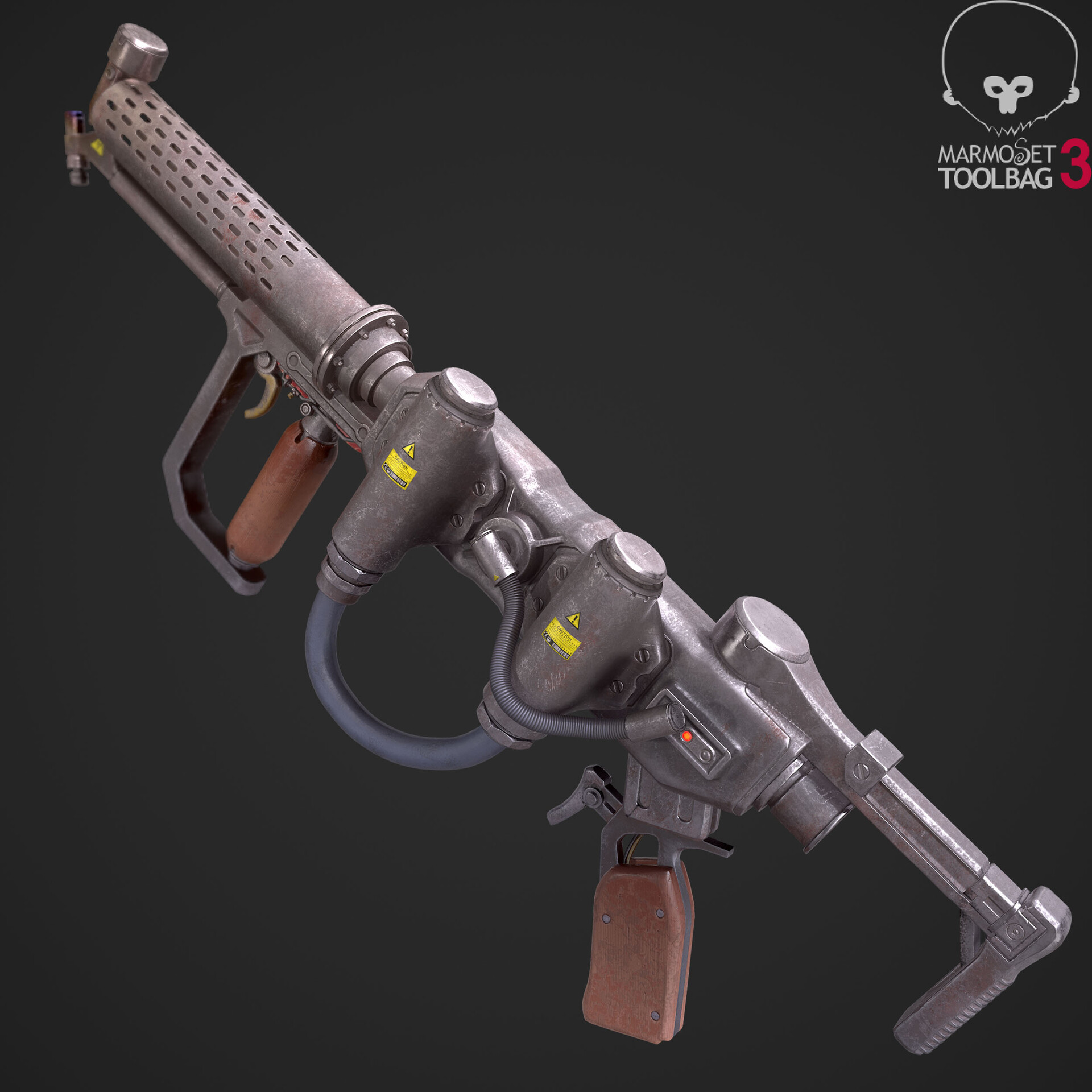 ArtStation - A little bit rust&Waste Flamethrower