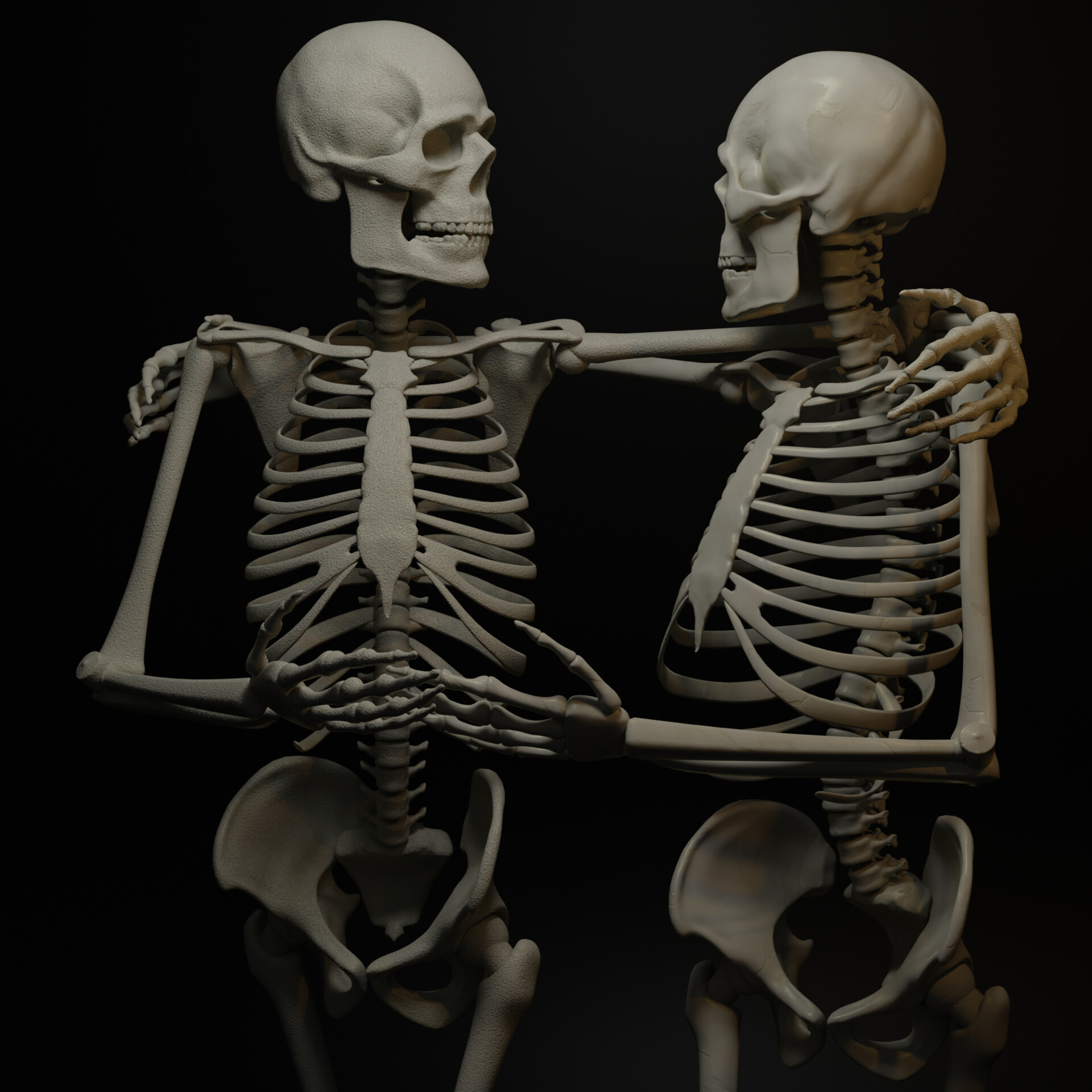 ArtStation - Skeleton sculpting