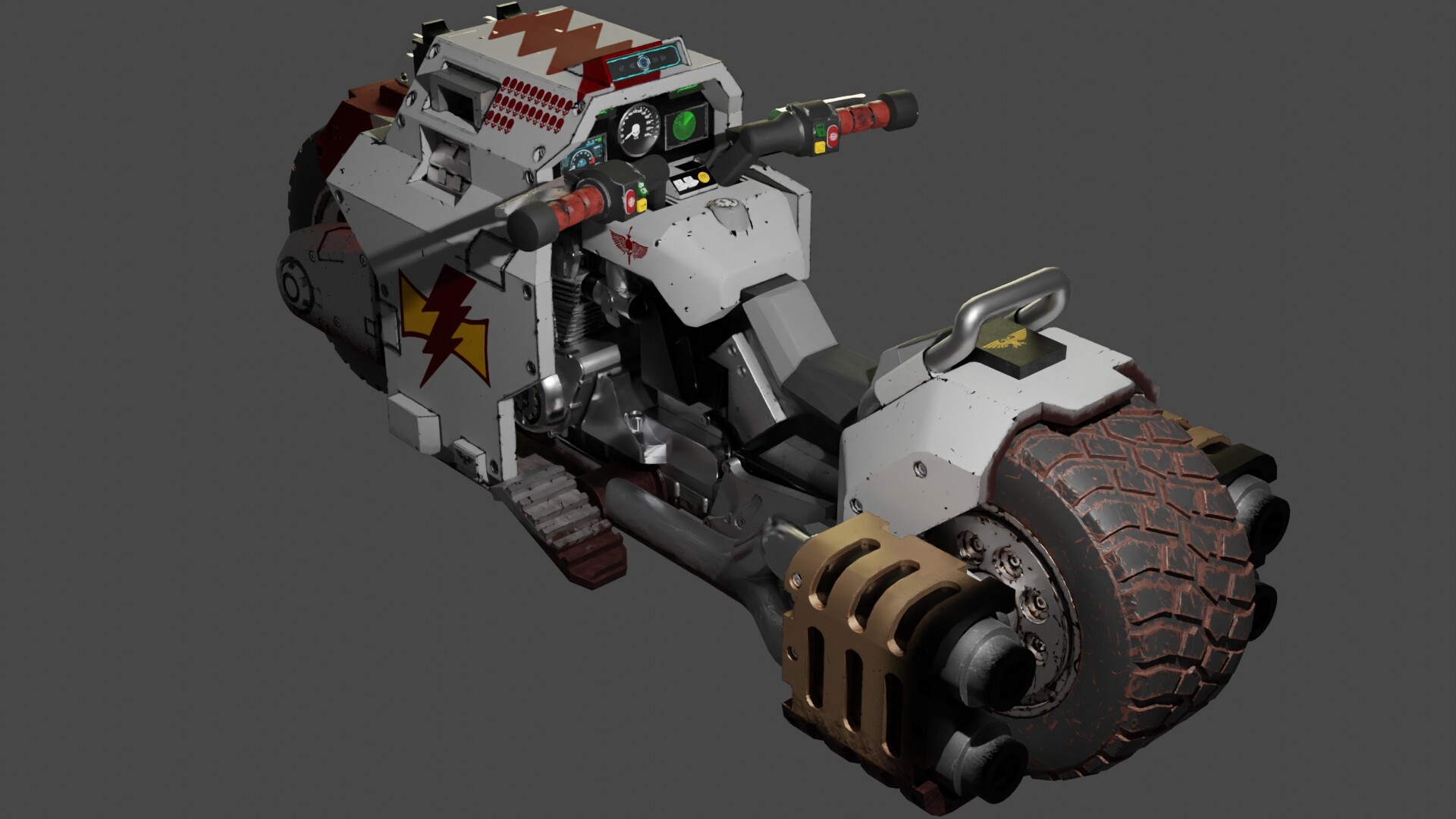 Leonardo Vasquez - Warhammer 40k Custom Raider Pattern Combat Bike