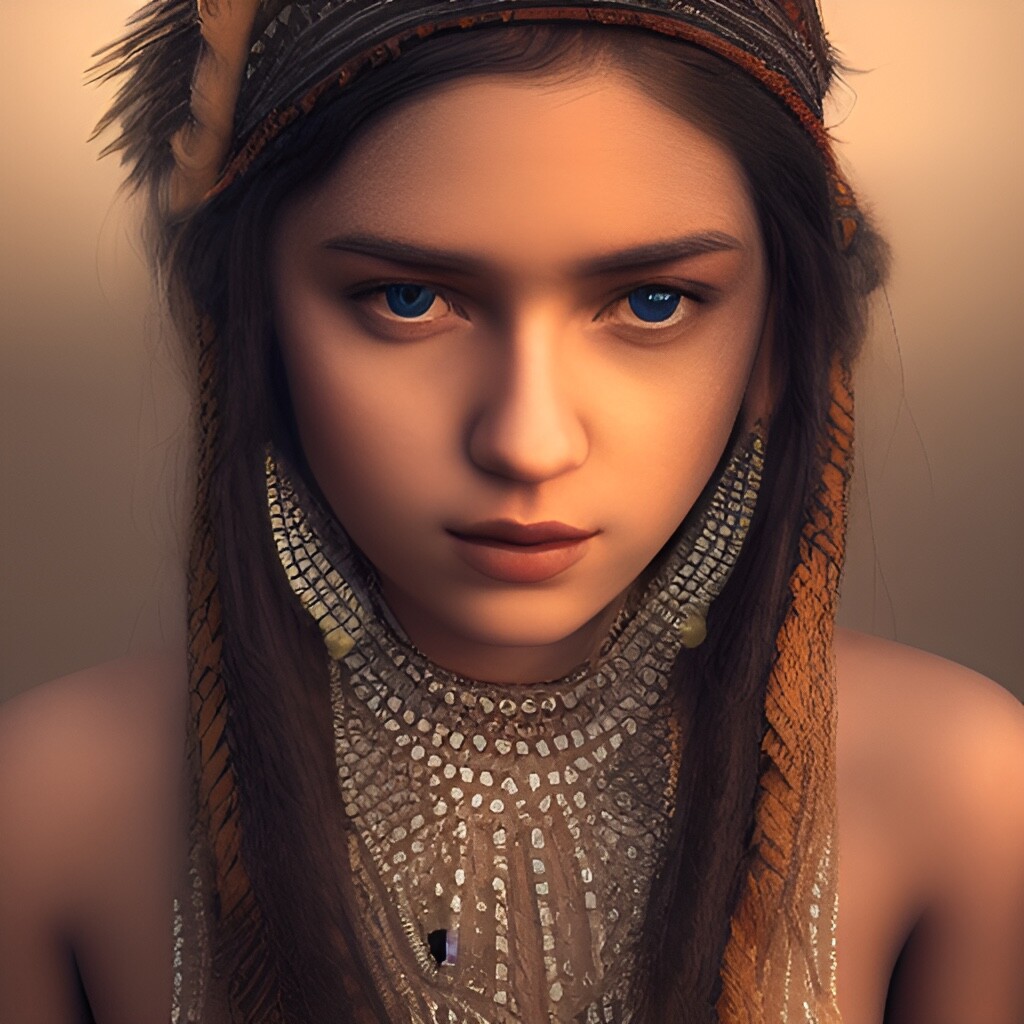 ArtStation - Tribe woman of Kassiophia